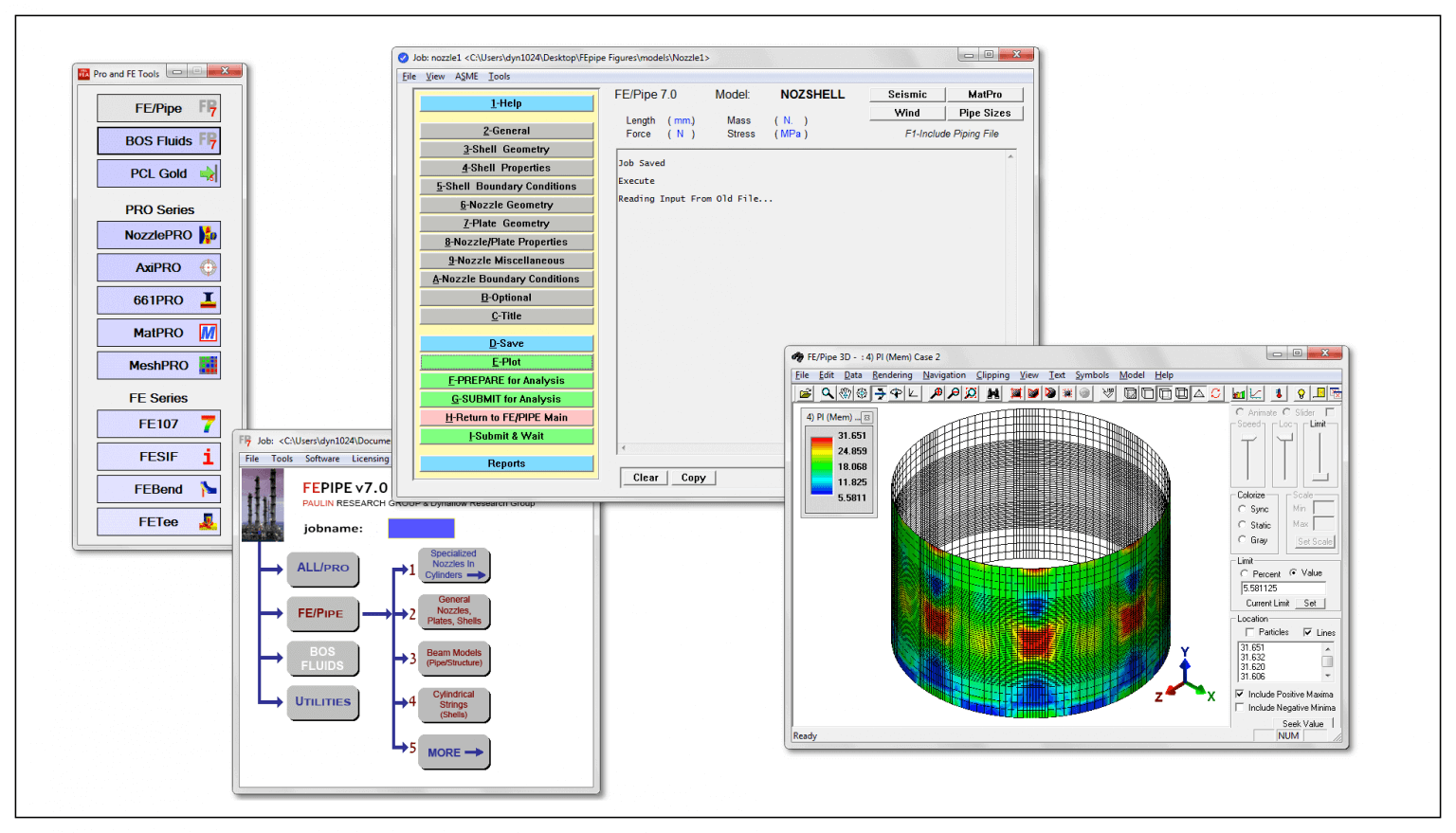 FEPipe - Finite Element Analysis in PVP • Dynaflow Research Group